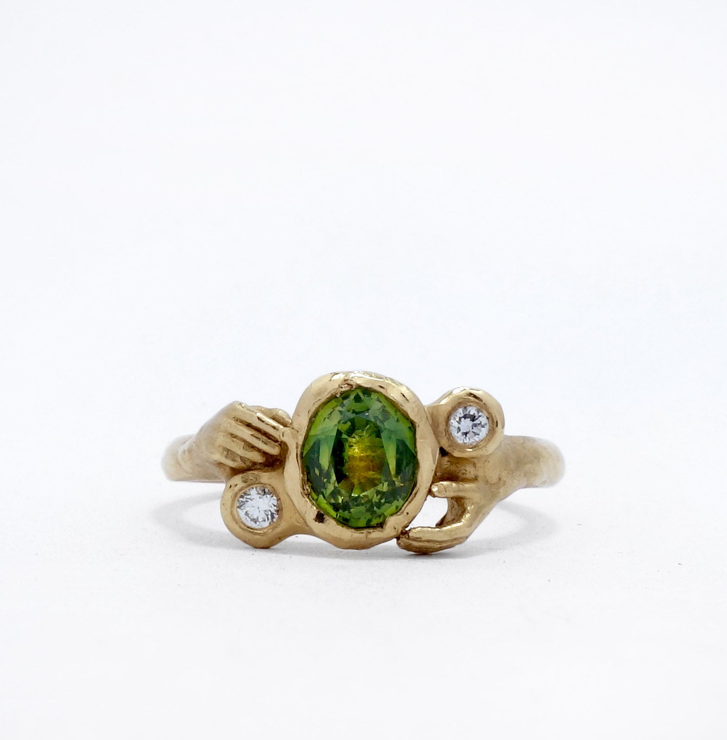 Fraser Hamilton | 'Duplet' Gold hand ring with diamonds – Fraser ...